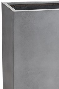 Květináč ELEMENTO na kolečkách, sklolaminát, šířka 88 cm, beton design šedá