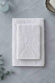 Luxusní modalový ručník DAMASK 50x100cm Růžová