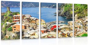 5-dílný obraz pobřeží Itálie Varianta: 200x100
