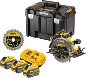 DeWALT - 54V AKU kotoučová pila 190 mm, s příslušenstvím, 3x aku 9,0 Ah Li-Ion, nabíječka DCS578NTA