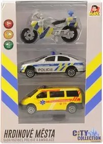 City Collection Sada motorka, auto, dodávka / Sada / Kov, plast / Svět