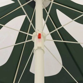 Plážový slunečník zelený 240 cm 314713