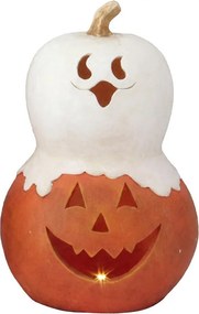 Halloween dekorace dýně Pumpkin s LED osvětlením - 28*23*43 cm