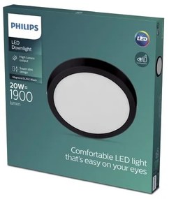 Philips - LED Stropní svítidlo MAGNEOS LED/20W/230V 2700K černá