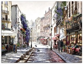Obraz Styler Canvas Watercolor Paris Mood, 85 x 113 cm