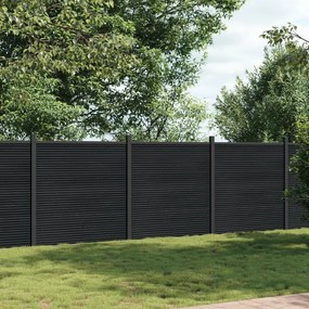 Plotový dílec šedý 526 x 186 cm WPC 3282791