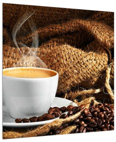 Obraz šálku kávy  (50x50 cm)