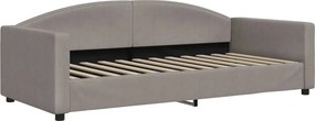 Válenda s přistýlkou a matracemi taupe 90 x 200 cm textil 3197209