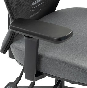 Ergonomická kancelářská židle MERTON - šedá síťovina