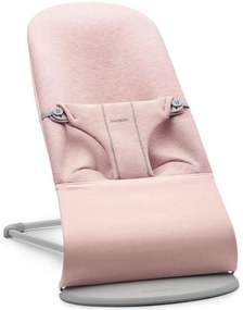 Dětské lehátko babybjörn bliss 3d jersey light pink, světle šedá konstrukce