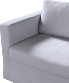 Potah na pohovku IKEA  Karlstad 2-místná , nerozkládací, dlouhý barva šedá látka lesklé, sametová