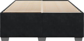 Rám postele bez matrace černý 140 x 190 cm samet 3284633
