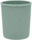 KikkaBoo Jídelní sada 5-dílná Platinum Silicone Sage / od 6 měsíců
