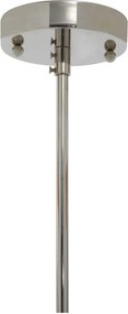 Kovové závěsné svítidlo ve stříbrné barvě se skleněným stínidlem ø 27 cm Ritz – Premier Housewares