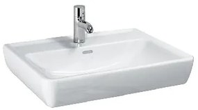 Laufen Pro - Umyvadlo, 550x480 mm, 1 otvor pro baterii, s LCC, bílá H8189514001041