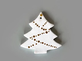 Vánoční ozdoba stromeček Keramika Andreas
