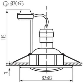 Podhledové svítidlo Kanlux TESON AL-DTL50 hliník GU10 07371