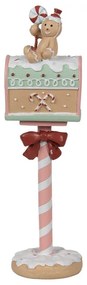 Vánoční dekorace schránka s perníčkem Gingerbread Mailbox Pastello - 11*10*36 cm