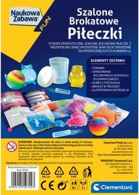 Vědecká zábavná laboratoř Clementoni 50702 třpytivé kuličky
