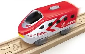 Hape Lokomotiva Intercity na baterie červená / od 3 let