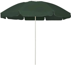 Plážový slunečník zelený 240 cm 314713