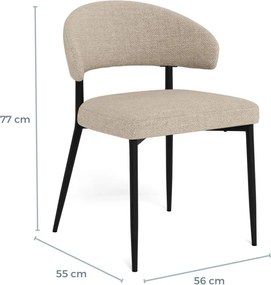 ACTONA GROUP Jídelní židle EDINA béžová 0000100437