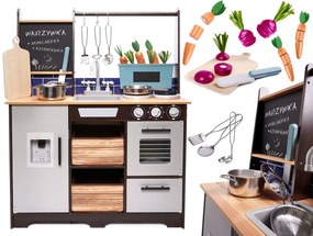 Creative Corner Dětská dřevěná kuchyňka MDF s příslušenstvím LOFT XXL 96cm
