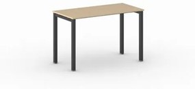 Stůl Square s černou podnoží 1200 x 600 x 750 mm, buk