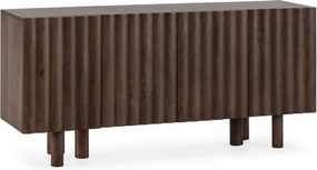 Hnědá komoda z mangového dřeva 160x80x40 cm Tamira – MOME