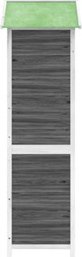 Zahradní přístřešek na nářadí šedý 120 x 53,5 x 170 cm borovice 172247