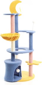 Škrabadlo pro kočky fudajo – 132 cm, modrá (64242)