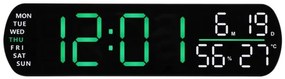 JVD Digitální moderní budík do el. sítě JVD SB5512.2 se zelenými LED číslicemi