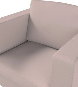 Potah na křesko IKEA Karlanda, krátký barva růžová látka pletený vzor