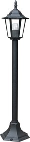 FAN LANT-MILANO/P1 Sloupkové svítidlo MILANO černá, 1xE27, IP44, 105 x 21 cm - FANEUROPE