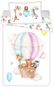 Jerry Fabrics Povlečení do postýlky "Flying balloon" baby 100x135 / 40x60 cm