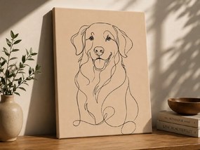 Minimalistický Line Art portrét mazlíčka z fotky | Srdcem darované