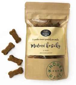 ZOLLY – dog bakery Pamlsky pro psy ZOLLY - Medové kostičky Hmotnost: 250g