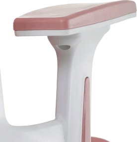 Ergonomická kancelářská židle EMILIE - růžová síťovina