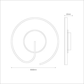 Stropní LED svítidlo Lorenzo, 1x LED 22w, 4000k, b
