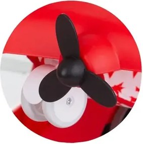 CHIPOLINO Chodítko interaktivní Airplane 3v1 červená / od 6 měsíců