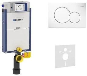 Geberit Modul pro zazdění, tlačítko bílé, zvukoizolační deska GK108SET1