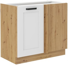 Kuchyňská skříňka LUNA 105 ND 1F BB korpus: dub artisan, barva dvířek: bílá