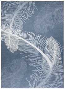 Dywany Łuszczów, Kusový koberec ANDRE Feathers 1148, 120x170, modrá, chodba / předsíň