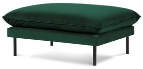 Zelená sametová podnožka Cosmopolitan Design Vienna, 100 x 80 cm
