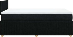 Box spring postel s matrací černá 120x190 cm textil 3289690