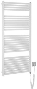 Aqualine - Koupelnový elektrický radiátor TONDI-E 600W/230V 133 cm bílá rovný DE480T
