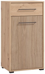 Předsíňová komoda Rue - dub artisan/černá