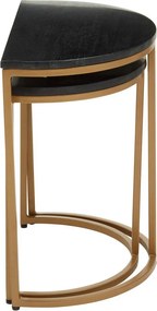 Odkládací stolky v sadě 2 ks s mramorovou deskou 28x45 cm Varana – Premier Housewares
