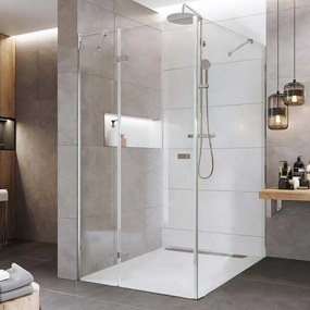 Mereo Novea sprchový kout obdélník 90x120 cm sklo Čiré dveře levé a pevný díl ALU chrom CK10217ZL