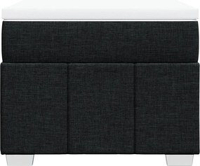 Box spring postel s matrací černá 90x200 cm textil 3285444